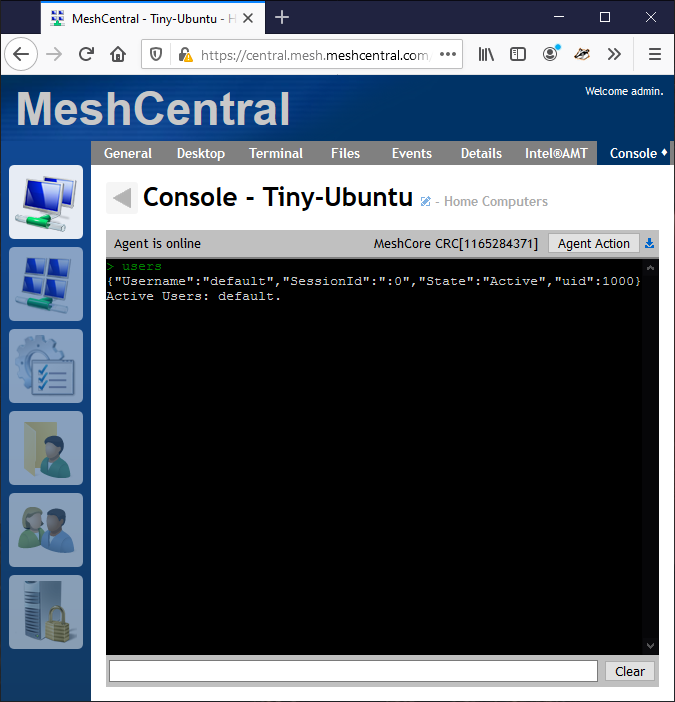 user connected not shown properly · Issue #1147 · Ylianst/MeshCentral · GitHub
