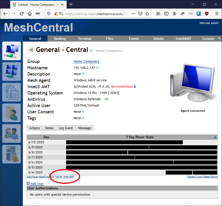 Disable Novnc · Issue #1467 · Ylianst/MeshCentral · GitHub