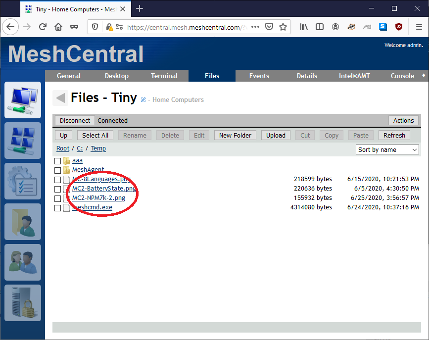 File transfer · Issue #1545 · Ylianst/MeshCentral · GitHub
