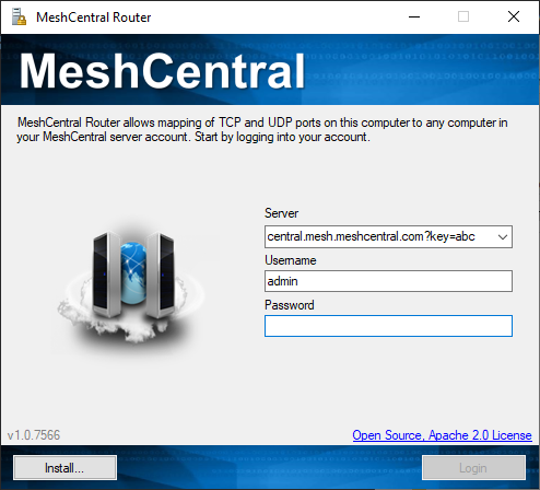 Add loginkey for MeshCentralRouter · Issue #1832 · Ylianst/MeshCentral · GitHub