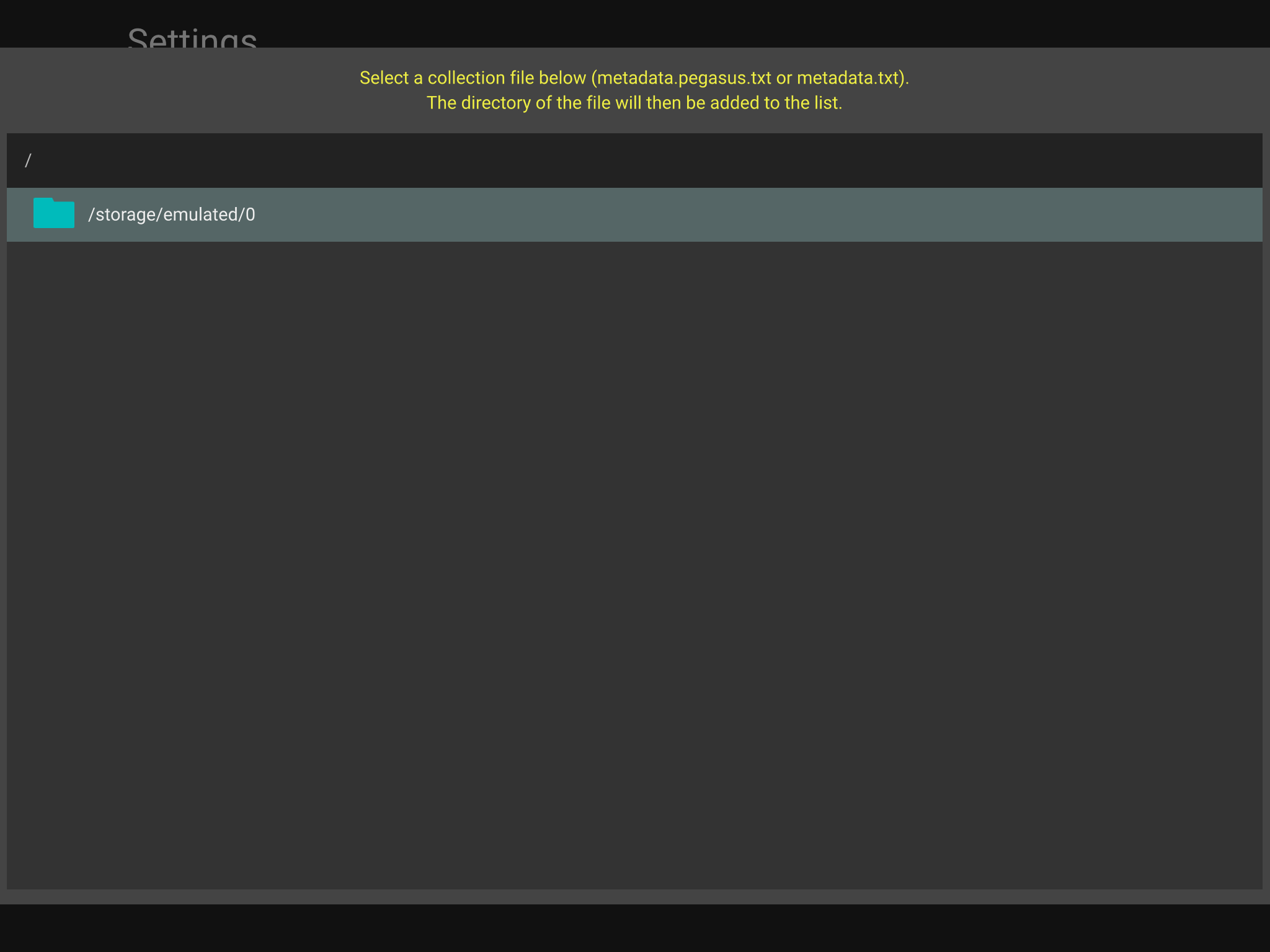 Cann't add a games directory on the External SDCard · Issue #596 · mmatyas/pegasus-frontend · GitHub