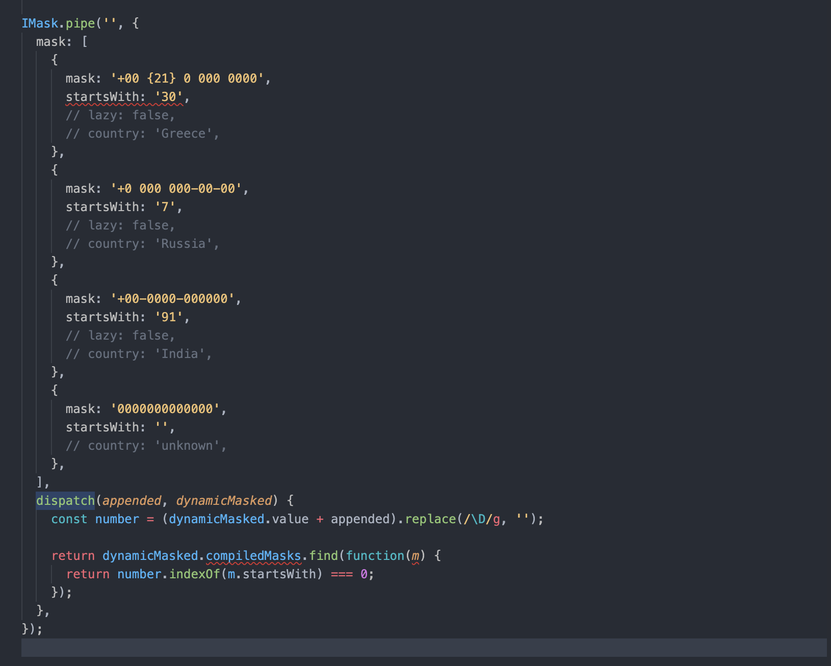Проблема с типами · Issue #503 · uNmAnNeR/imaskjs · GitHub