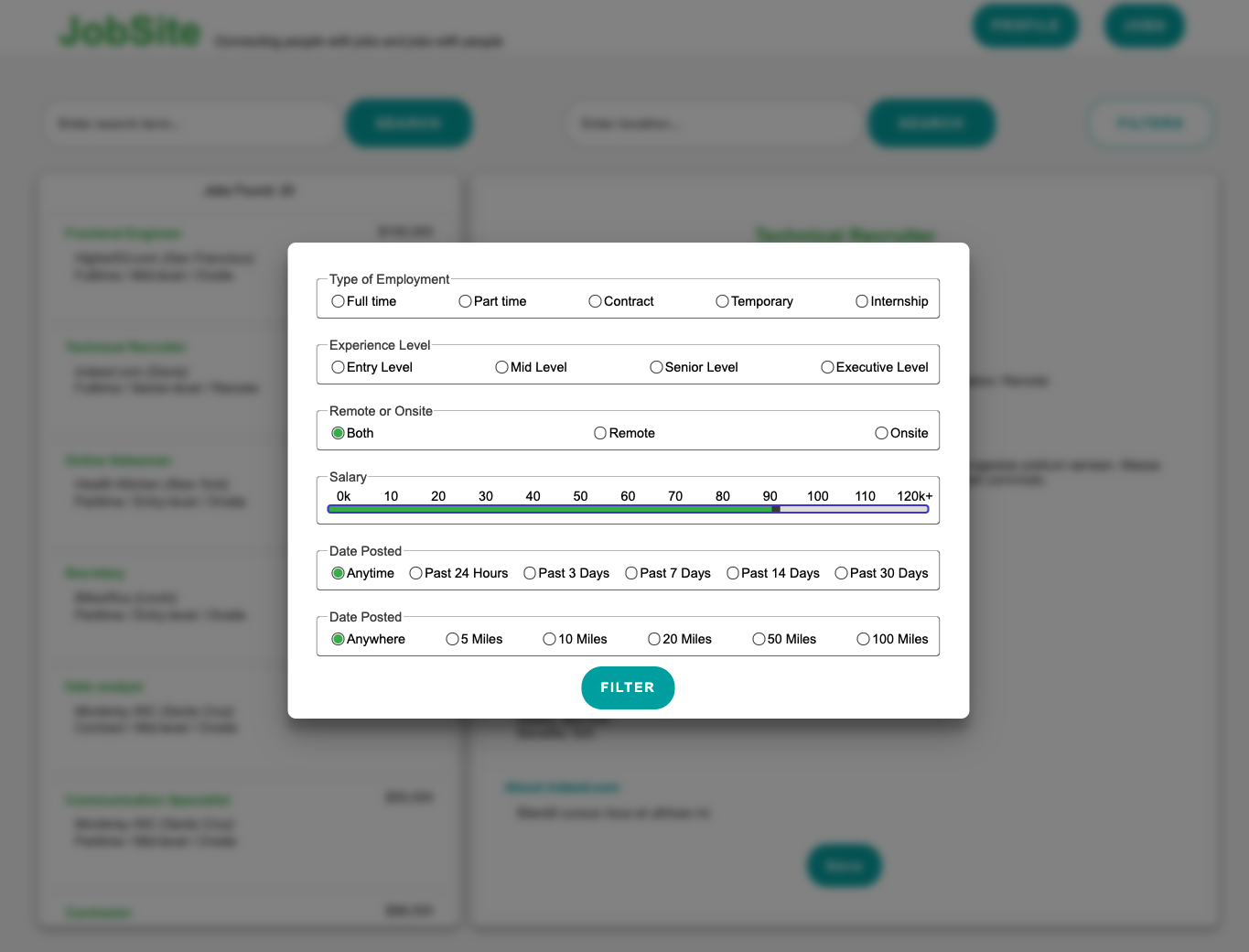 GitHub - rickBucket/JobSite: Connecting People to Jobs and Jobs to People