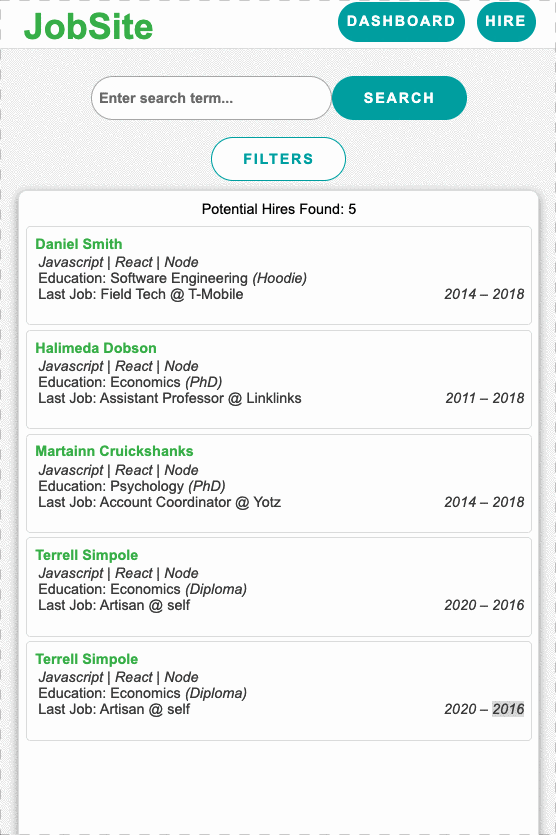 GitHub - rickBucket/JobSite: Connecting People to Jobs and Jobs to People