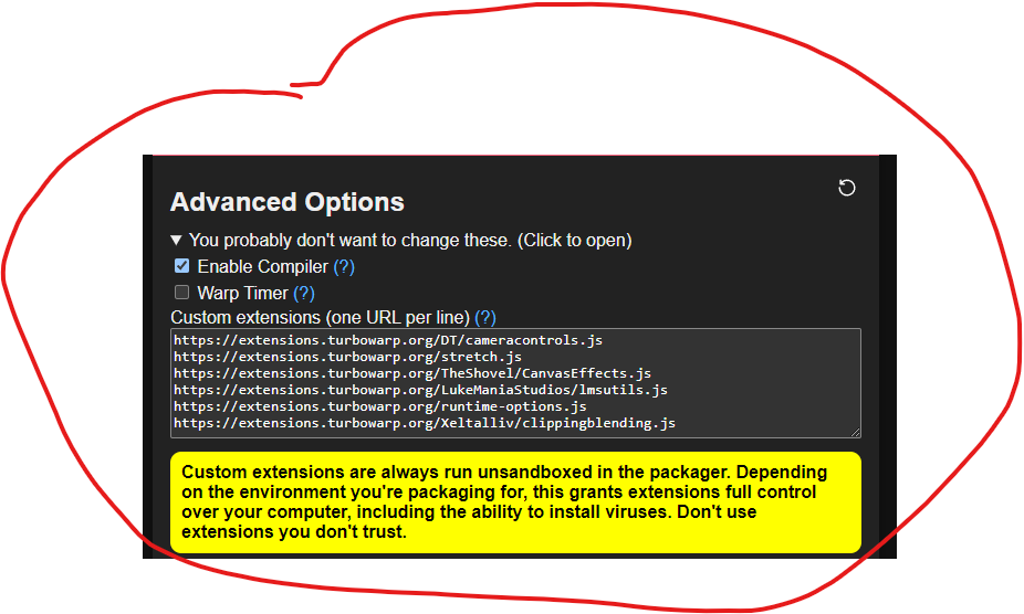 Localhost extensions no longer work in packaged projects · Issue #658 · TurboWarp/desktop · GitHub