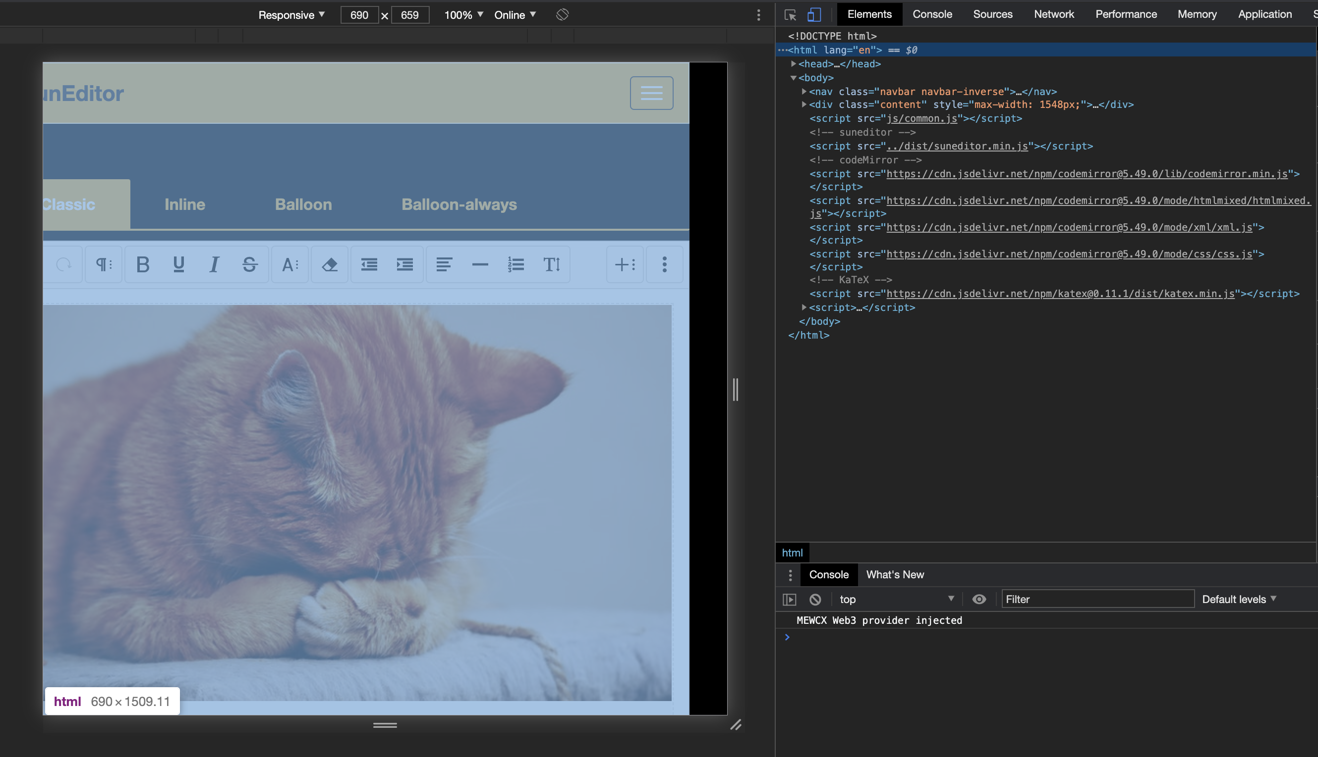 responsive bug in chromium-based browsers · Issue #574 · JiHong88/suneditor · GitHub