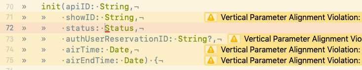 Lots of false positives of vertical_parameter_alignment after switching from spaces to tabs ...