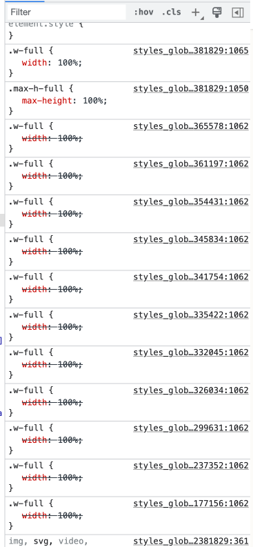 Same css variables imported multiple times slow down Chrome Inspector · tailwindlabs tailwindcss ...