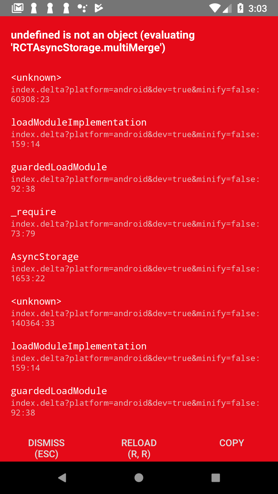 Undefined Is Not An Object Evaluating Rctasyncstorage Multimerge