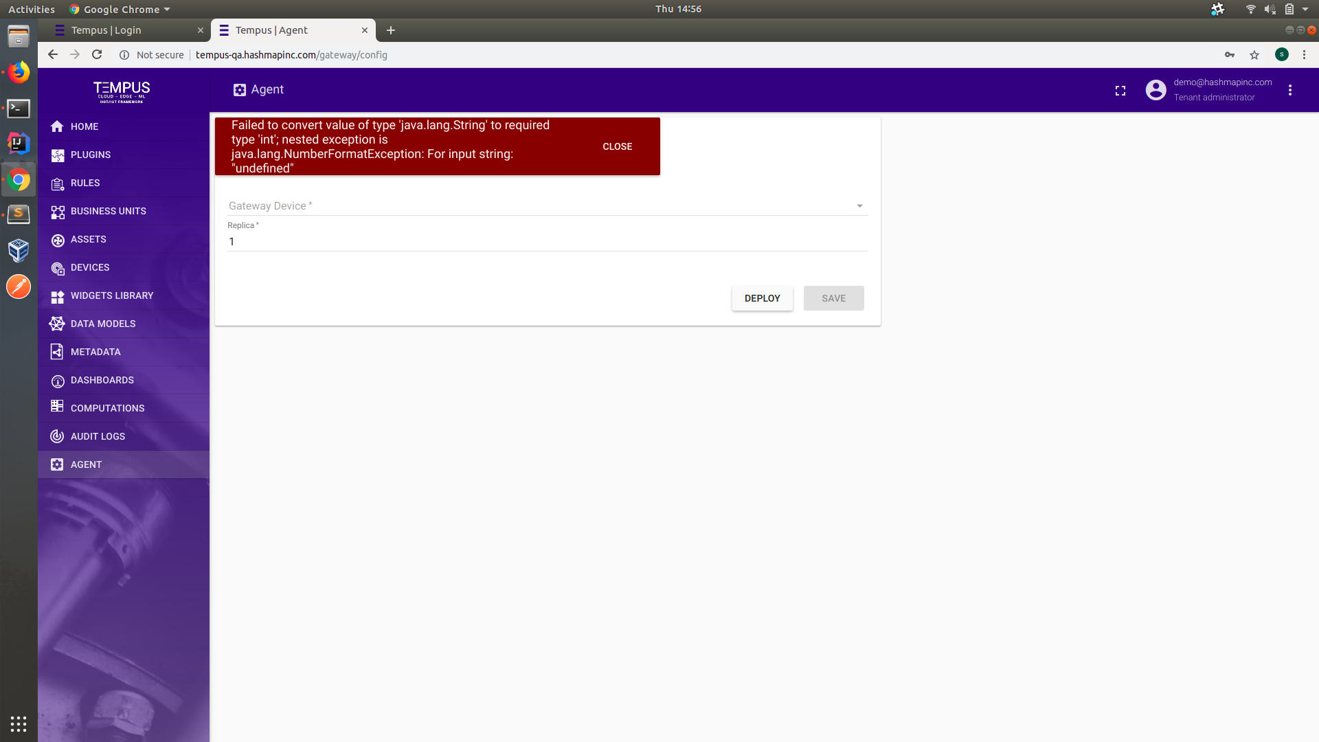 Fetching Gateway Devices API not working on Agent tab while Tenant Login · Issue #971 ...
