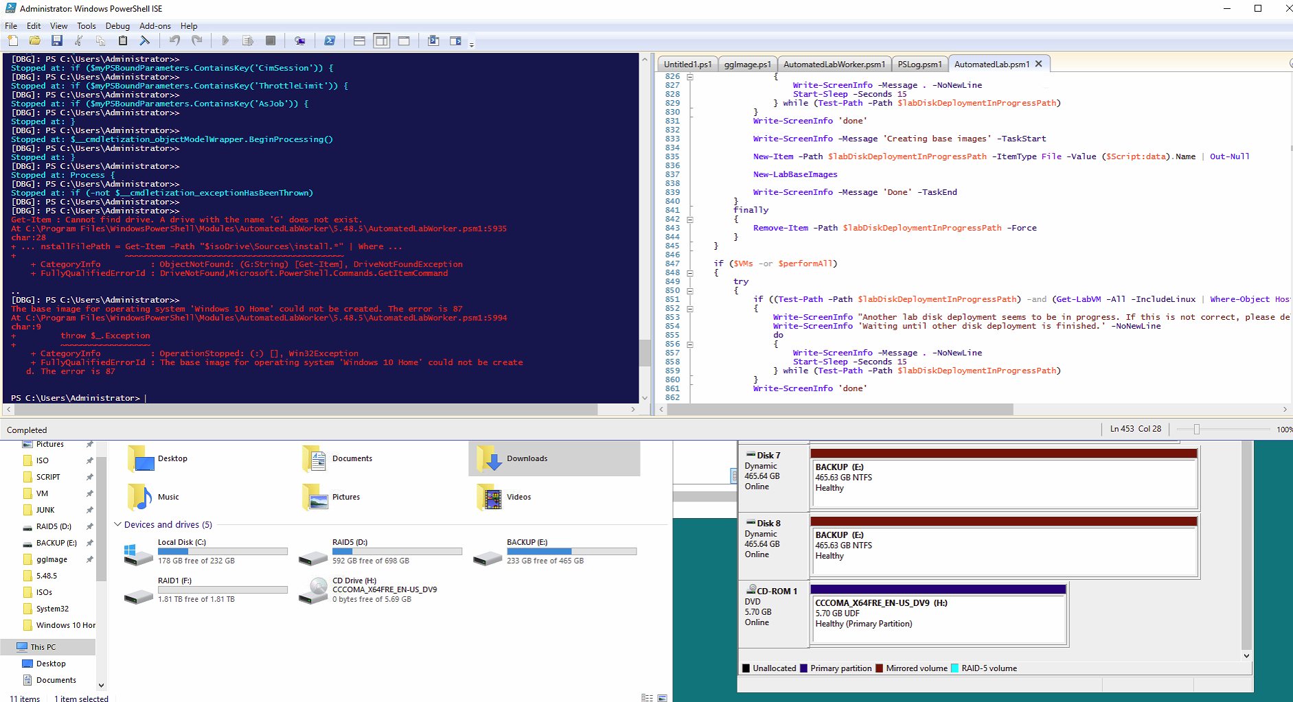 [Bug]: Cannot create a new VM, "Cannot find drive. A drive with the name 'F' does not exist ...