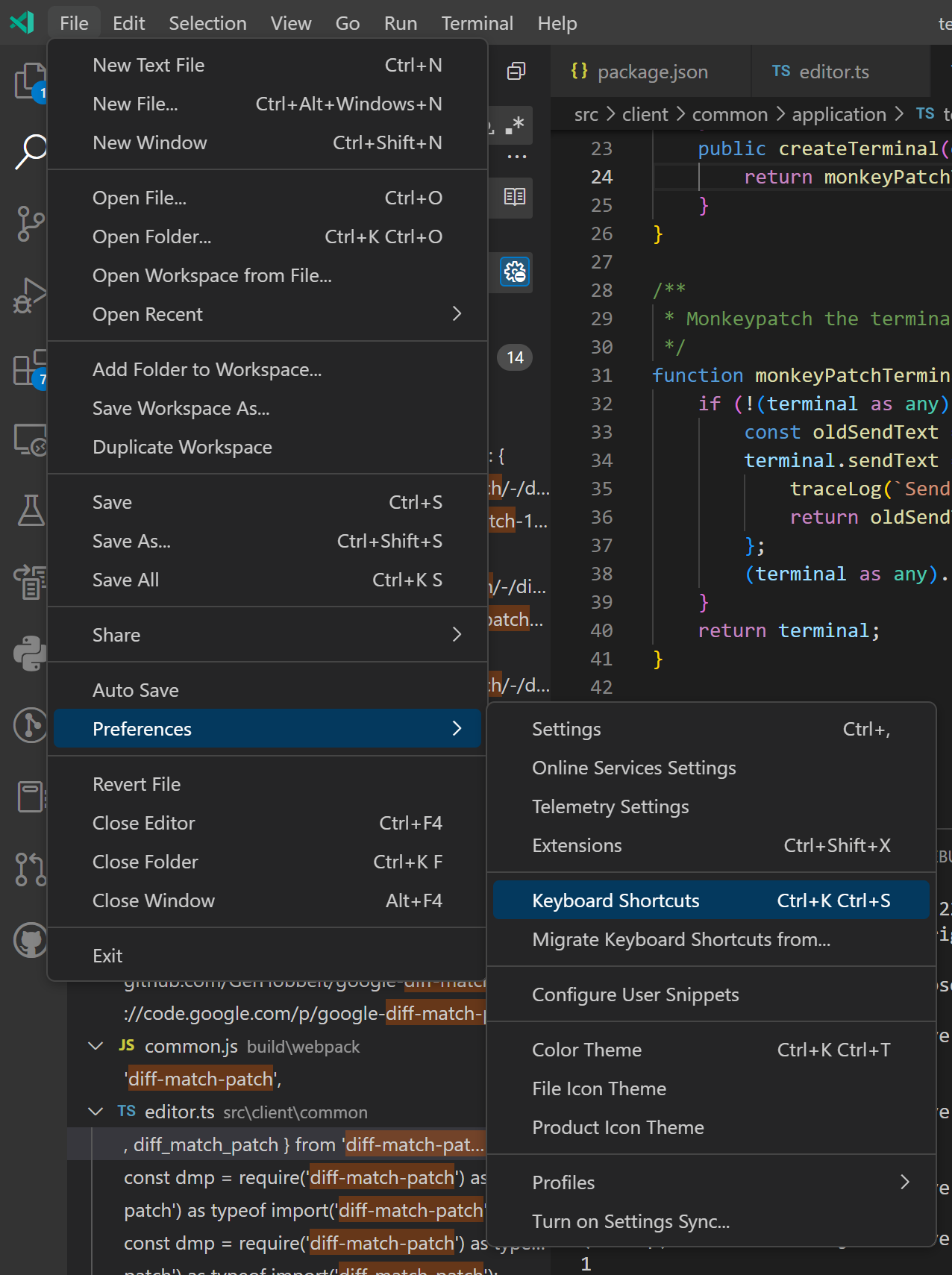 Shortcut of command doesn't work (likely conflicts with other commands) · Issue #173364 ...