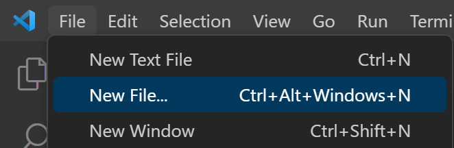 Consider removing `New Text File` in favor of `New File...` in file menu bar · Issue #173479 ...