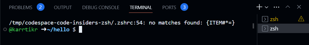 Prepending fails on zsh with only shell integration enabled · Issue #188875 · microsoft/vscode ...