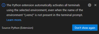 Rollout for terminal env var activation · Issue #20950 · microsoft/vscode-python · GitHub