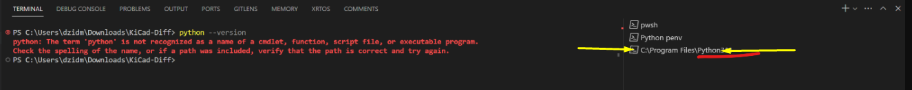 Global Python Environment Open In Terminal Python Unrecognized · Issue 22279 · Microsoft