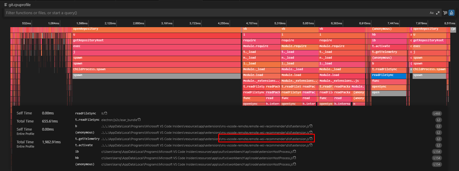 Avoid blocking main thread when a folder is opened · Issue #198384 · microsoft/vscode · GitHub