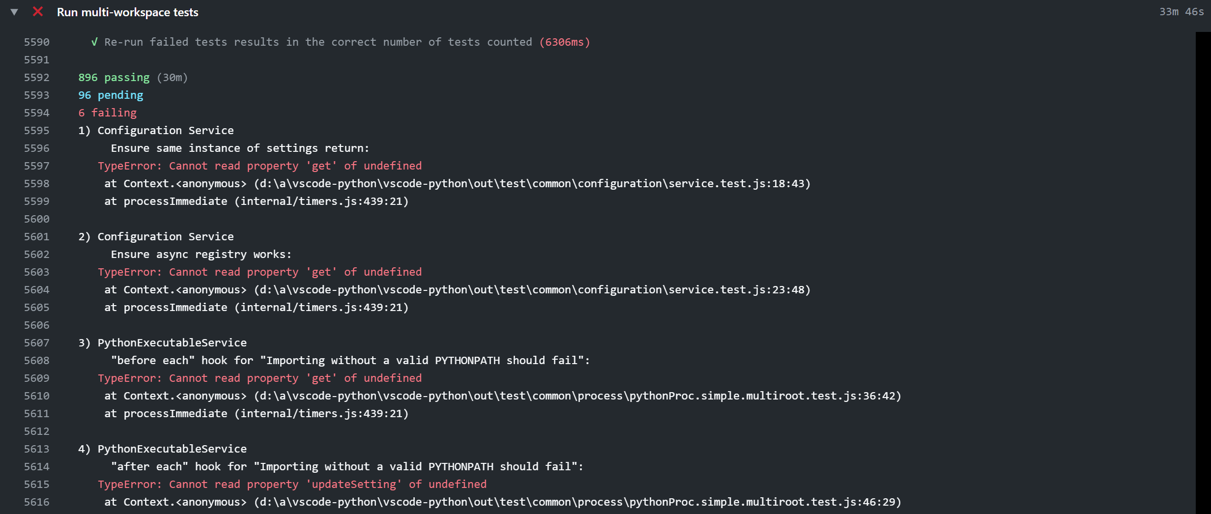 Fix Flaky Multiroot Ci Tests Which Uses `rvicecontainer` · Issue 11477 · Microsoftvscode 