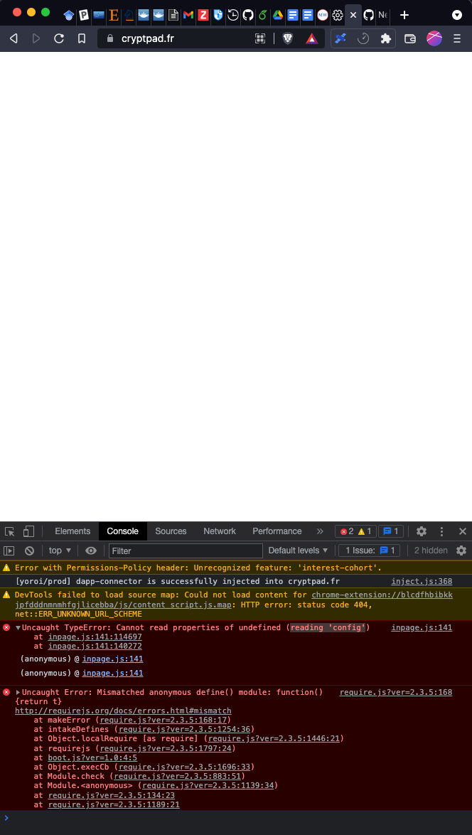 https://cryptpad.fr/drive/ not loading and getting undefined error · Issue #884 · cryptpad ...