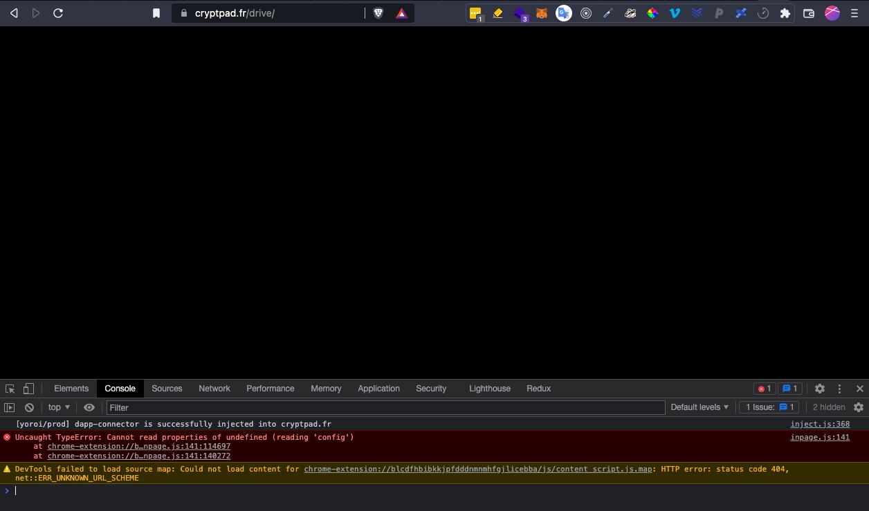 https://cryptpad.fr/drive/ not loading and getting undefined error · Issue #884 · cryptpad ...