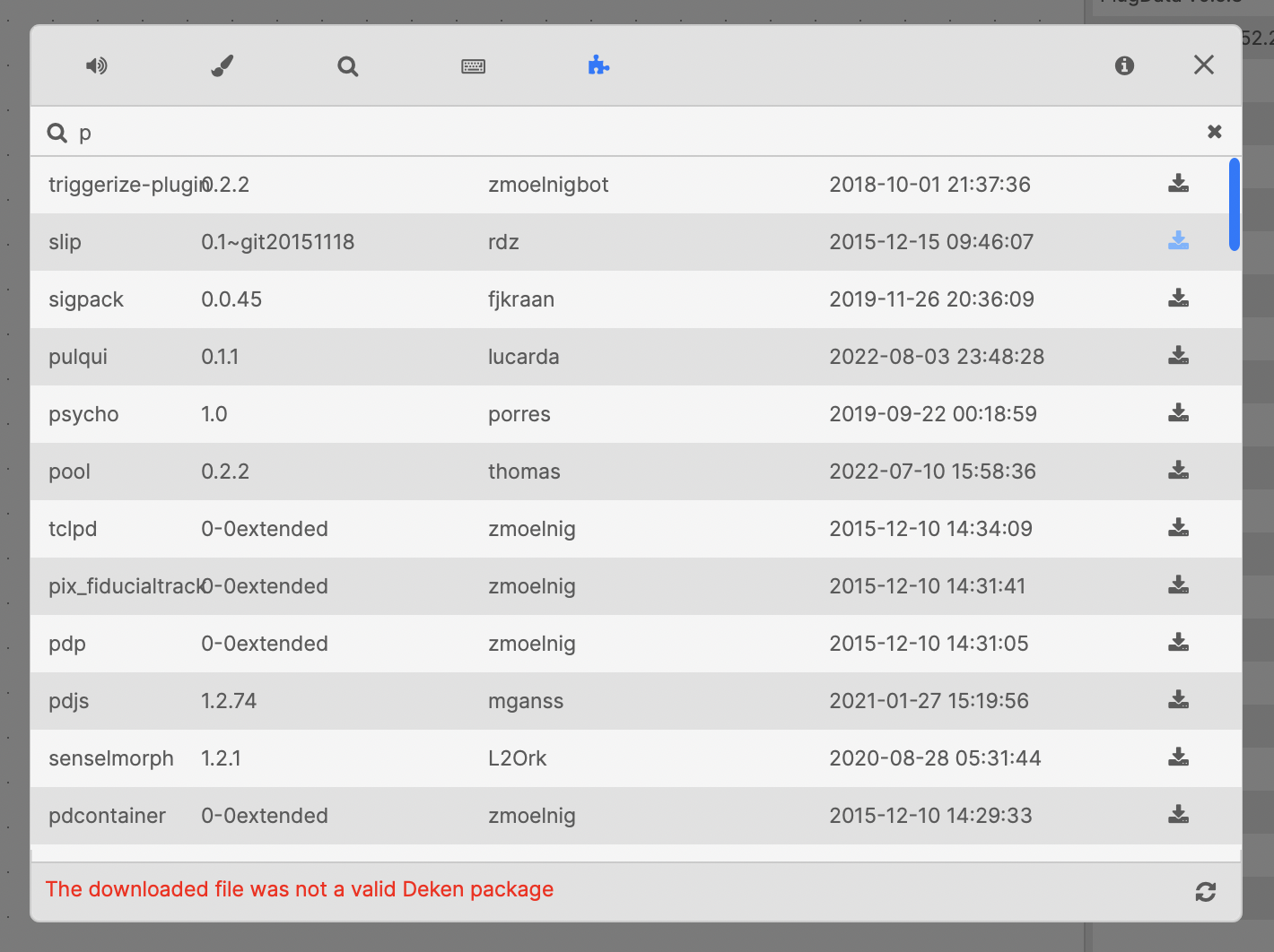 Macos Another Deken Issue · Issue 161 · Plugdata Teamplugdata · Github 