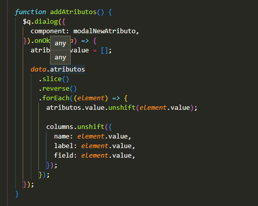 How to print dynamically created columns in q-table ? · quasarframework ...