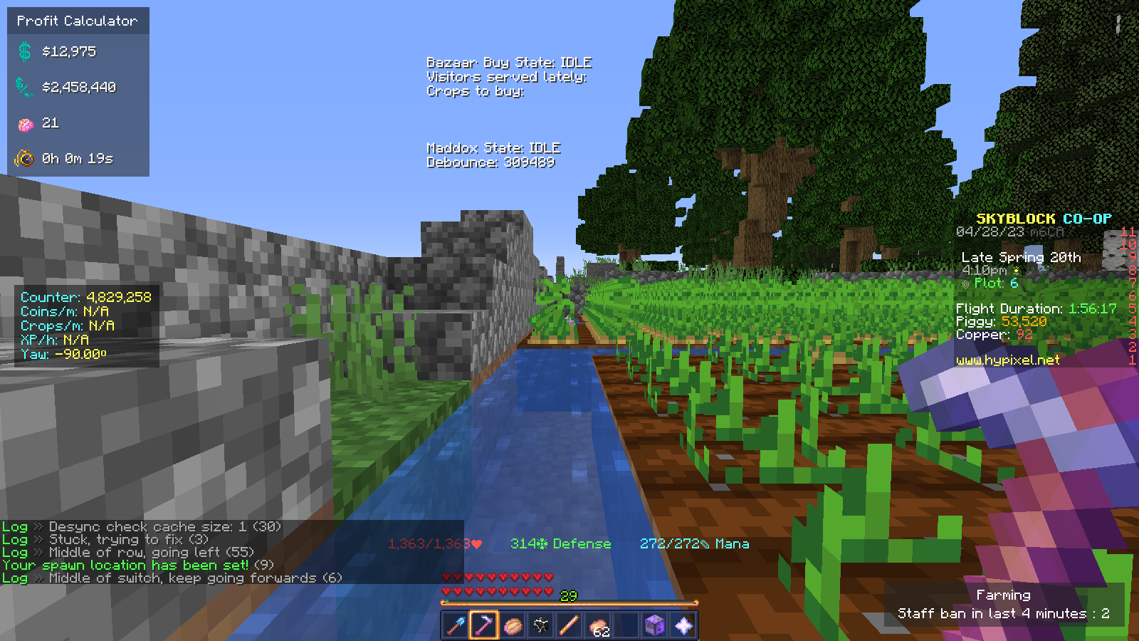 Macro stuck at the end of a row (layered mode) · Issue #32 · JellyLabScripts/FarmHelper · GitHub