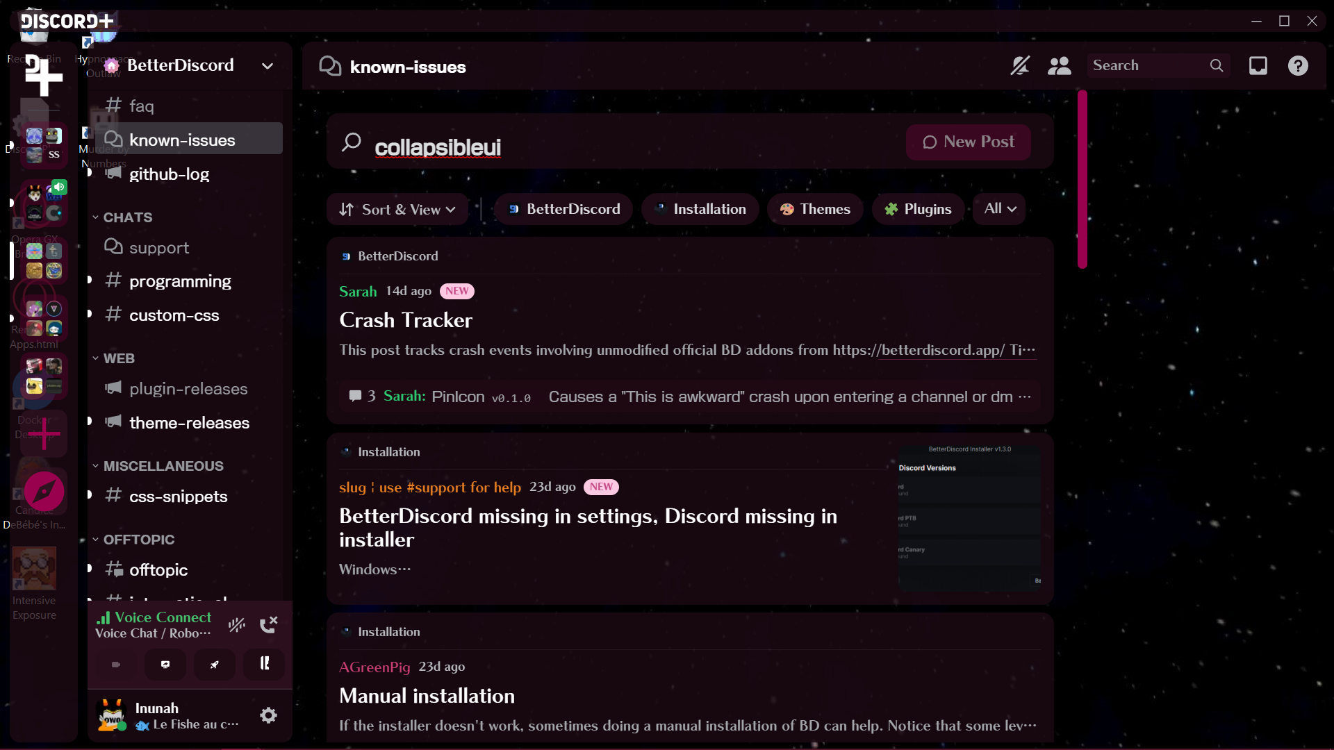 When Member List is Collapsed, nothing moves over · Issue #93 · programmer2514/BetterDiscord ...