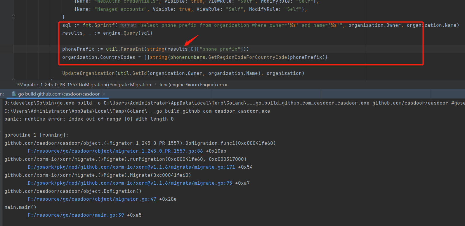 First run OK, second run causes error · Issue #1570 · casdoor/casdoor · GitHub