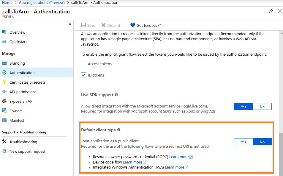 Error Acquiring Token: Microsoft.Identity.Client.MsalServiceException: AADB2C90079: Clients must ...