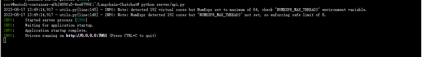 [BUG] 简洁阐述问题 / 前端一直处于等待中 · Issue #1140 · chatchat-space/Langchain-Chatchat · GitHub