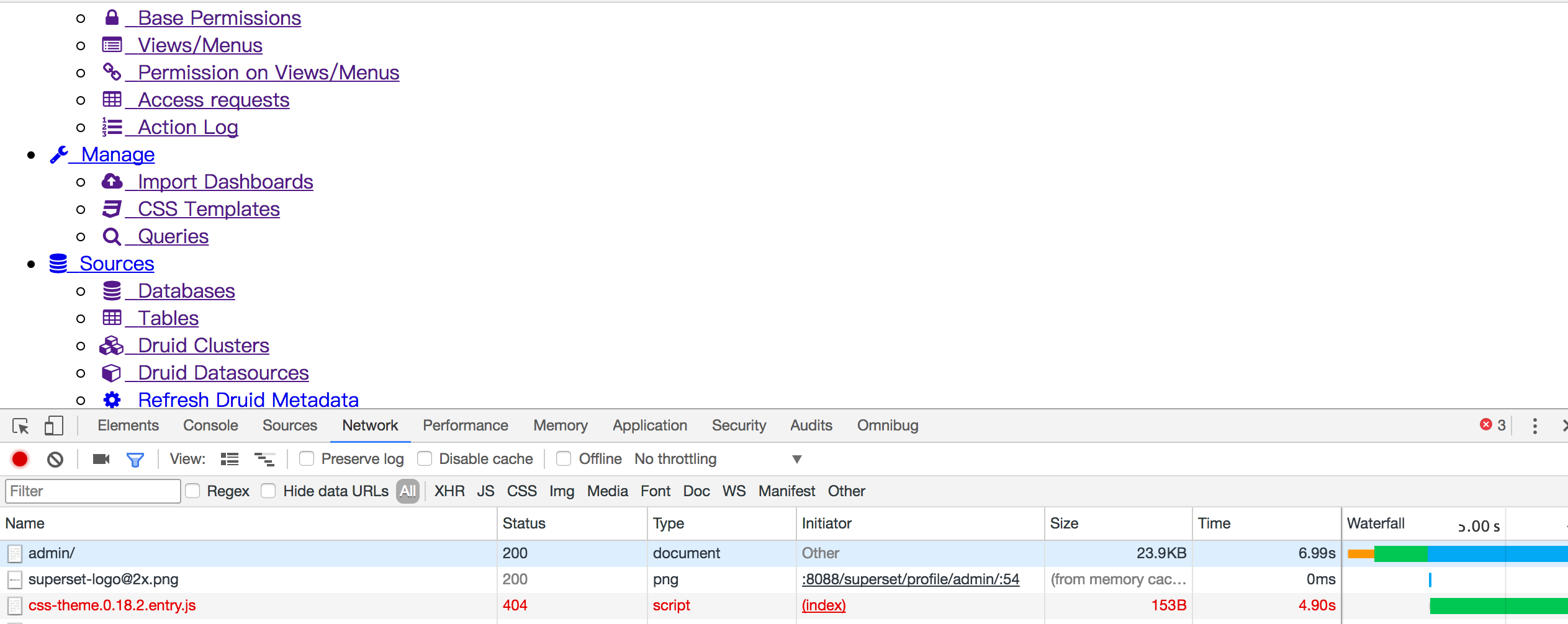 cant display content after updated to newest version · Issue #2931 · apache/superset · GitHub