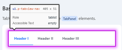 Tabview Component causes WCAG2 violations · Issue #9761 · primefaces/primeng · GitHub