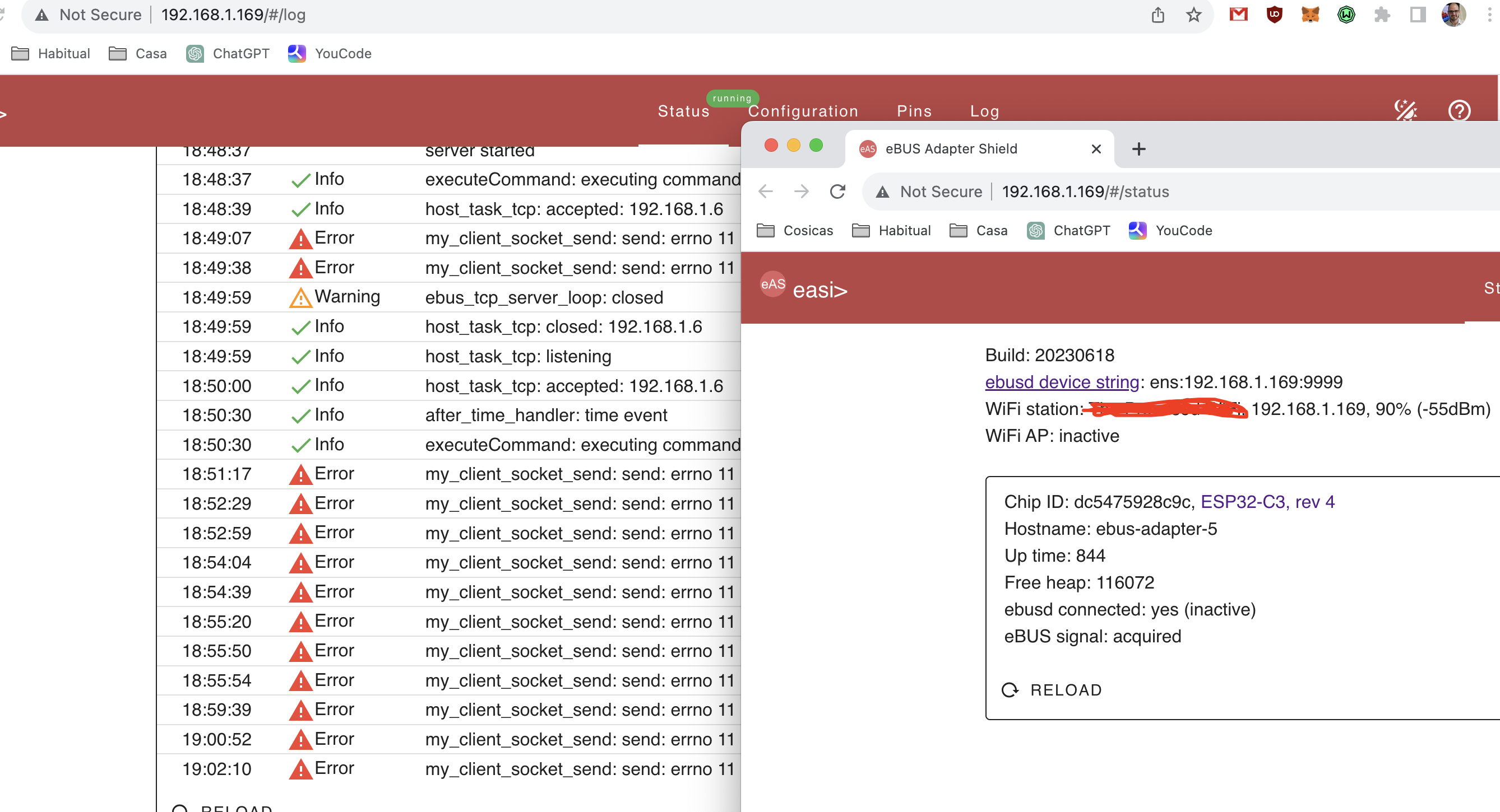 my_client_socket_send: send: errno 11 is a blocker to use the adapter? · Issue #3 · john30/ebusd ...