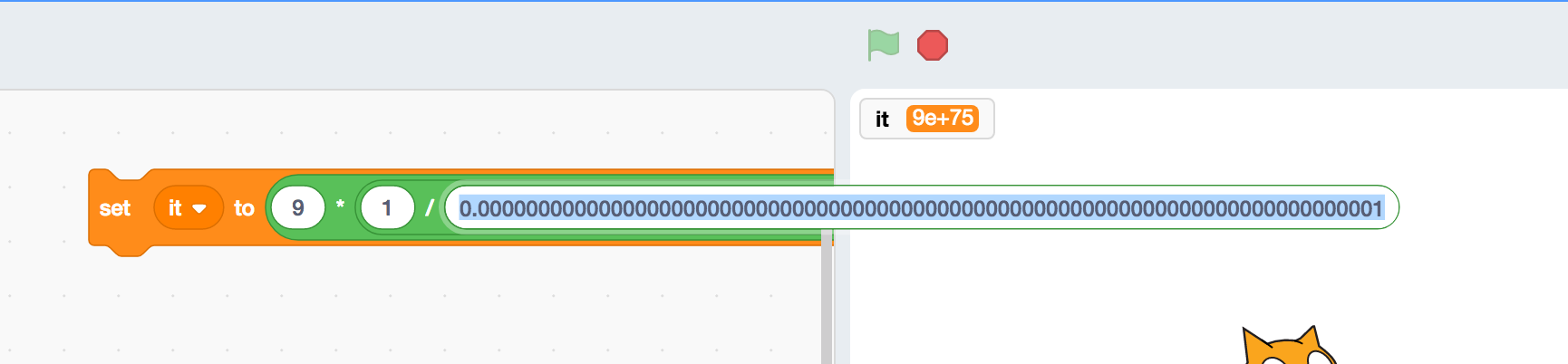 What should the behaviour of the block input field be when it extends ...