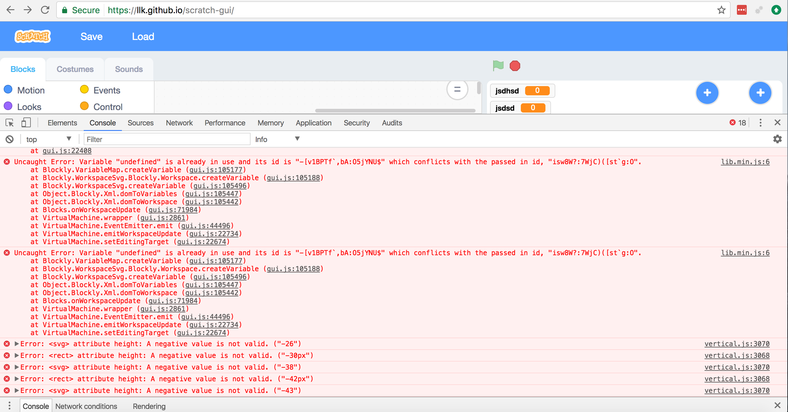 Project state not correctly re-initialized when loading from ID · Issue #544 · scratchfoundation ...