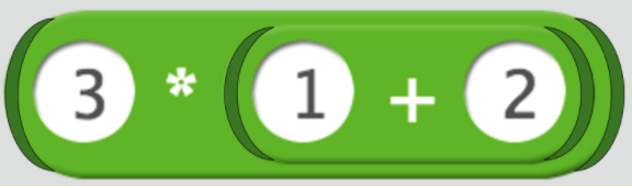 Indicate order of operations with more defined operator block edges ...