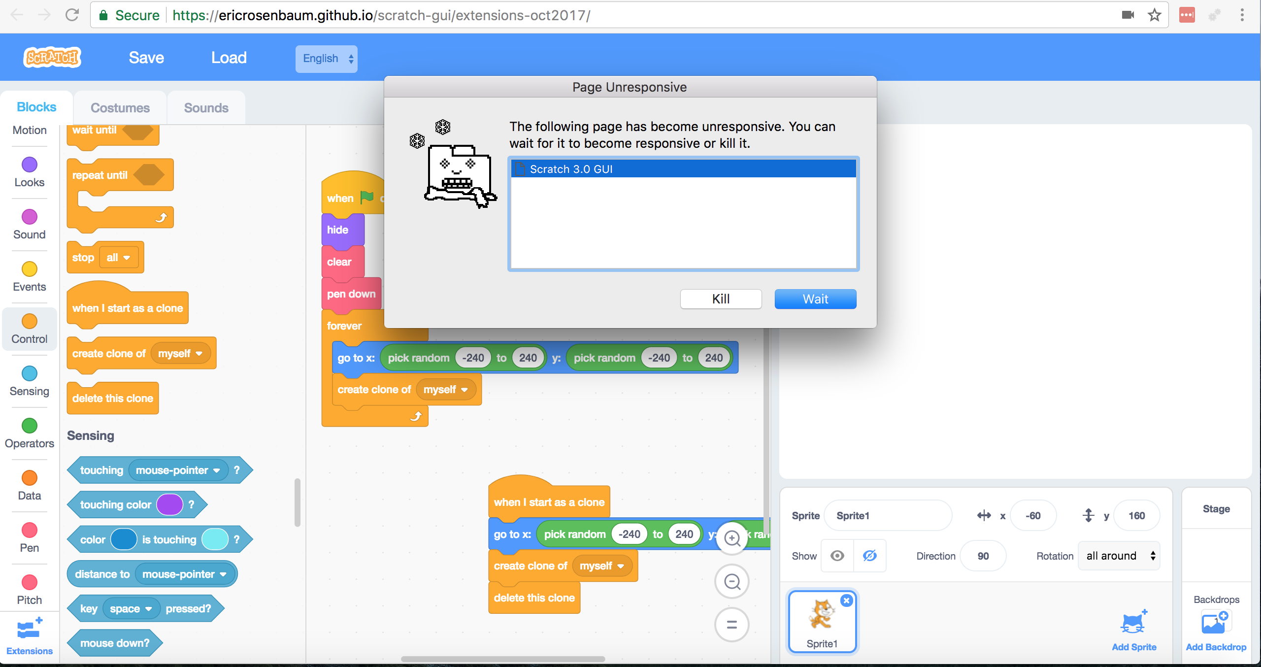 Exception After Deleting Block · Issue 758 · Scratchfoundationscratch Gui · Github