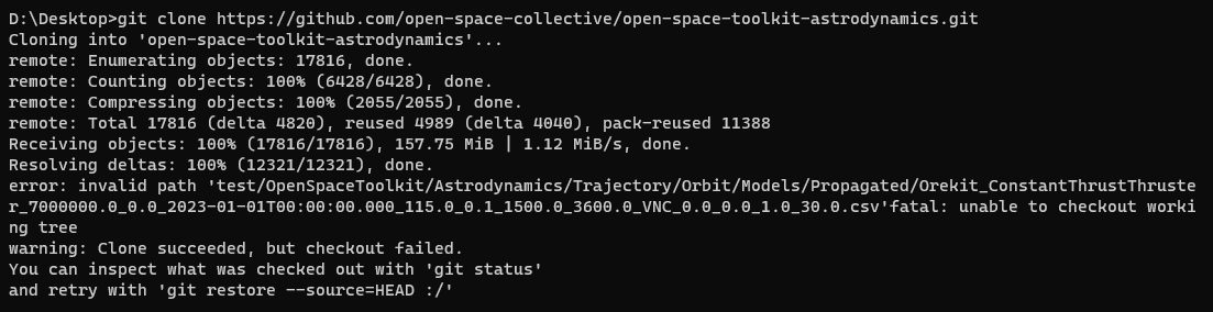 [fix] Git can't clone on windows 11 · Issue #245 · open-space ...