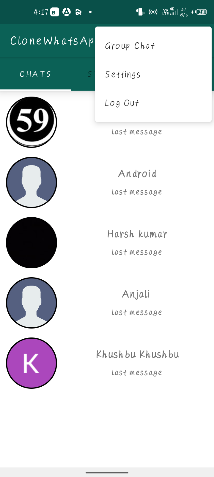 GitHub - KDAHIYA09/ClonehatsApp: Created a clone whatsapp using Firebase and java(Frontend and ...