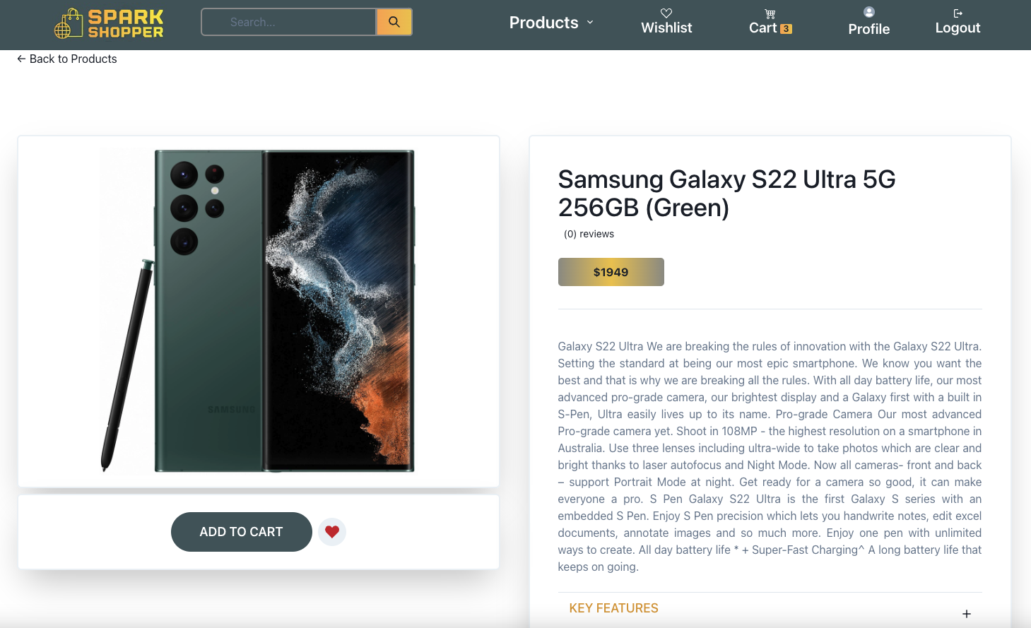 GitHub - Tristenh/spark-shopper