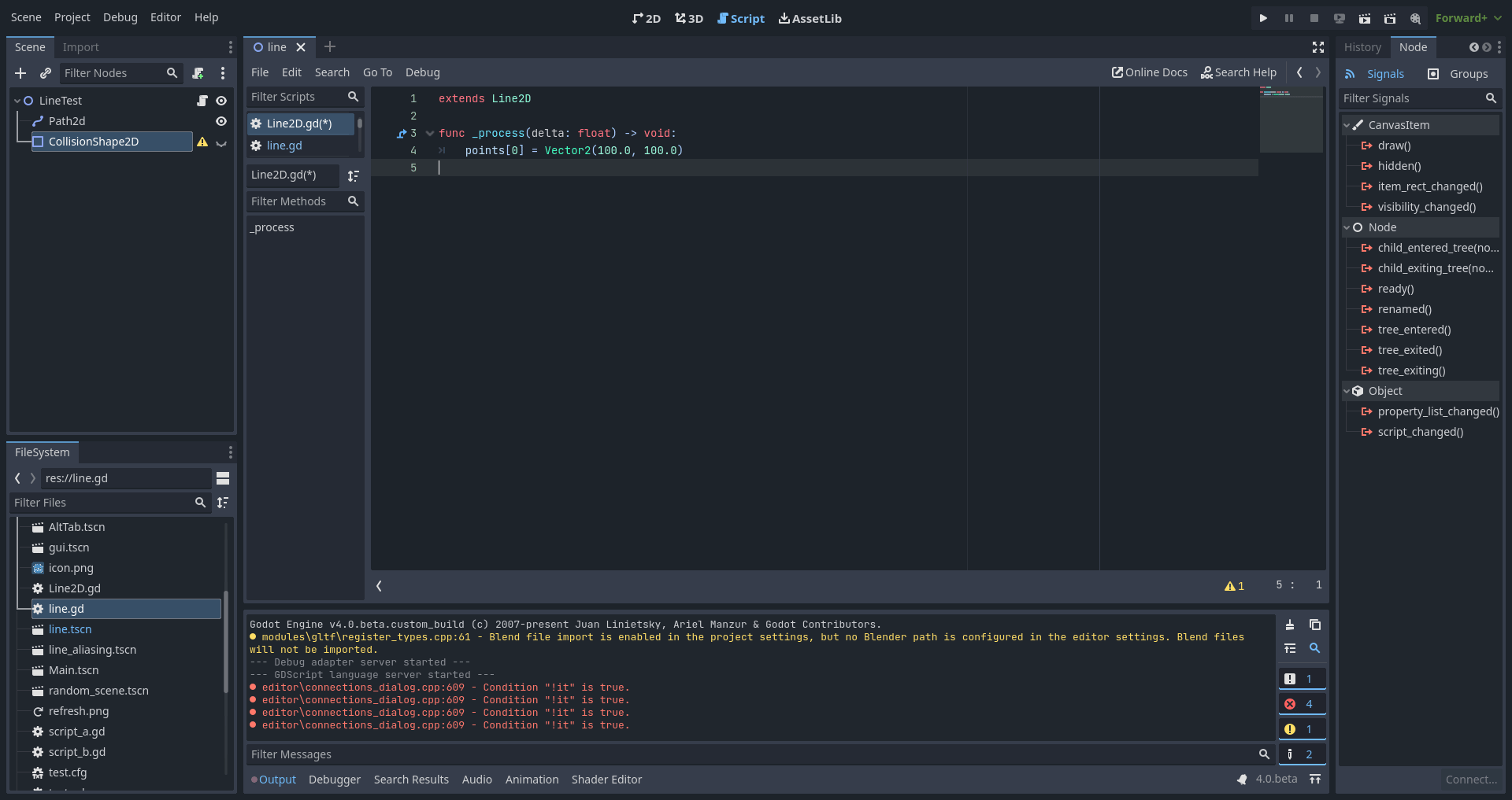 Signal cannot be connected to the custom function using the connection dialog · Issue #63710 ...