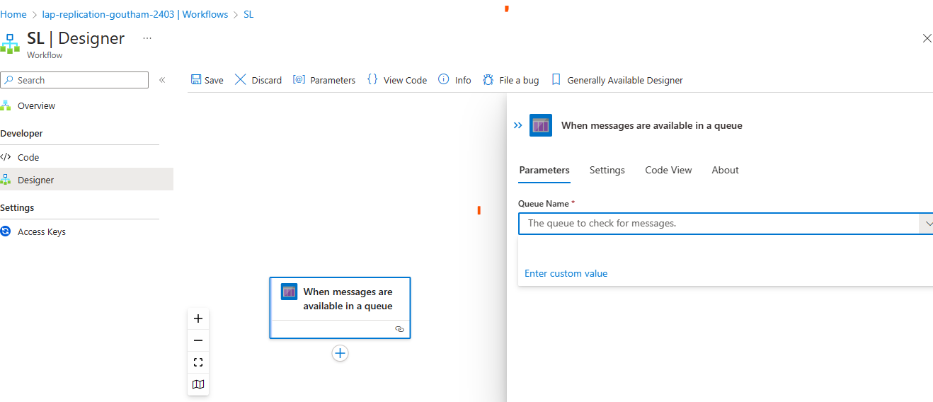 Replication Tasks and Peeklock : Failing below steps. · Issue #1812 · Azure/LogicAppsUX · GitHub