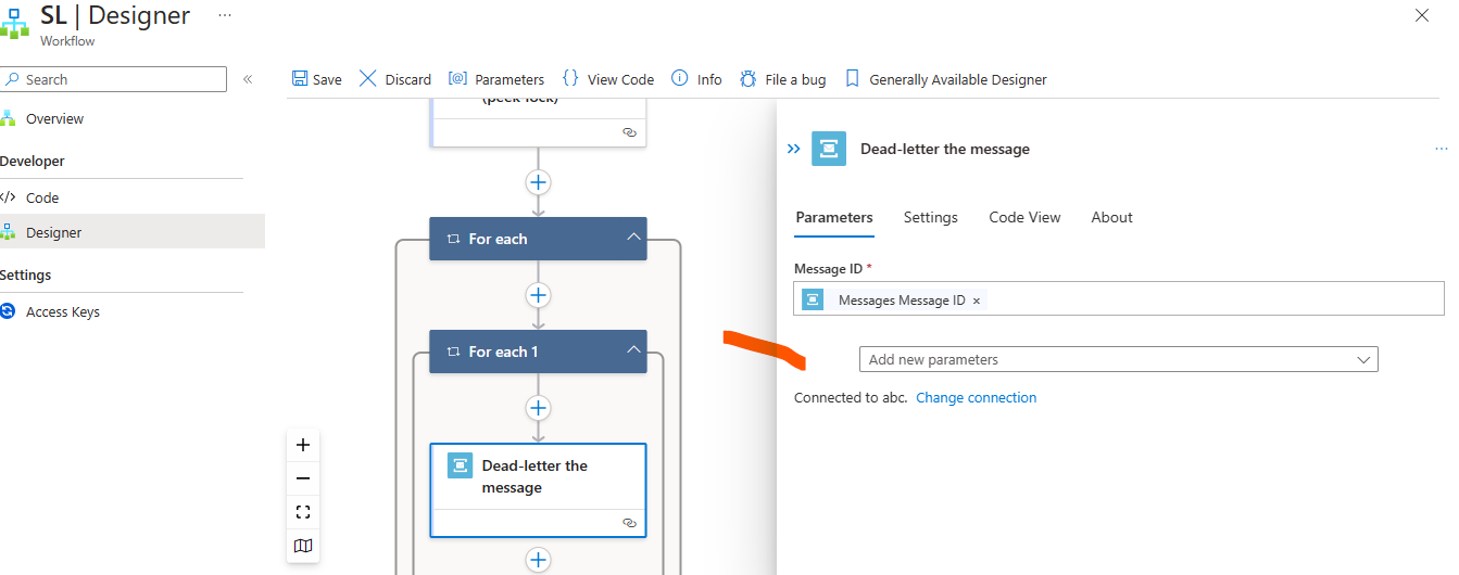 Replication Tasks and Peeklock : Failing below steps. · Issue #1812 · Azure/LogicAppsUX · GitHub