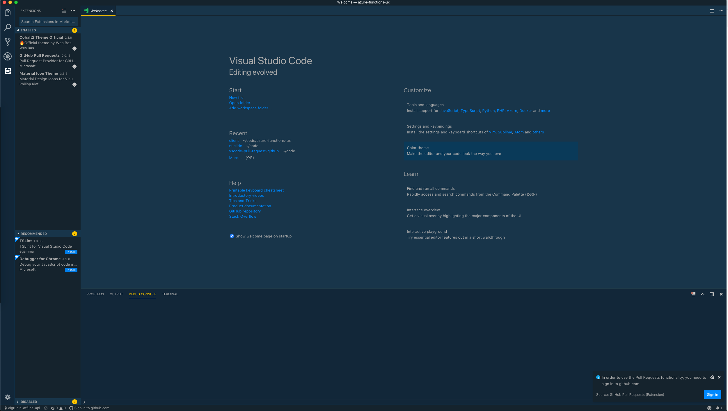 Vscode Is Asking To Sign Into Github Every Time I Open Vscode · Issue 340 · Microsoftvscode 