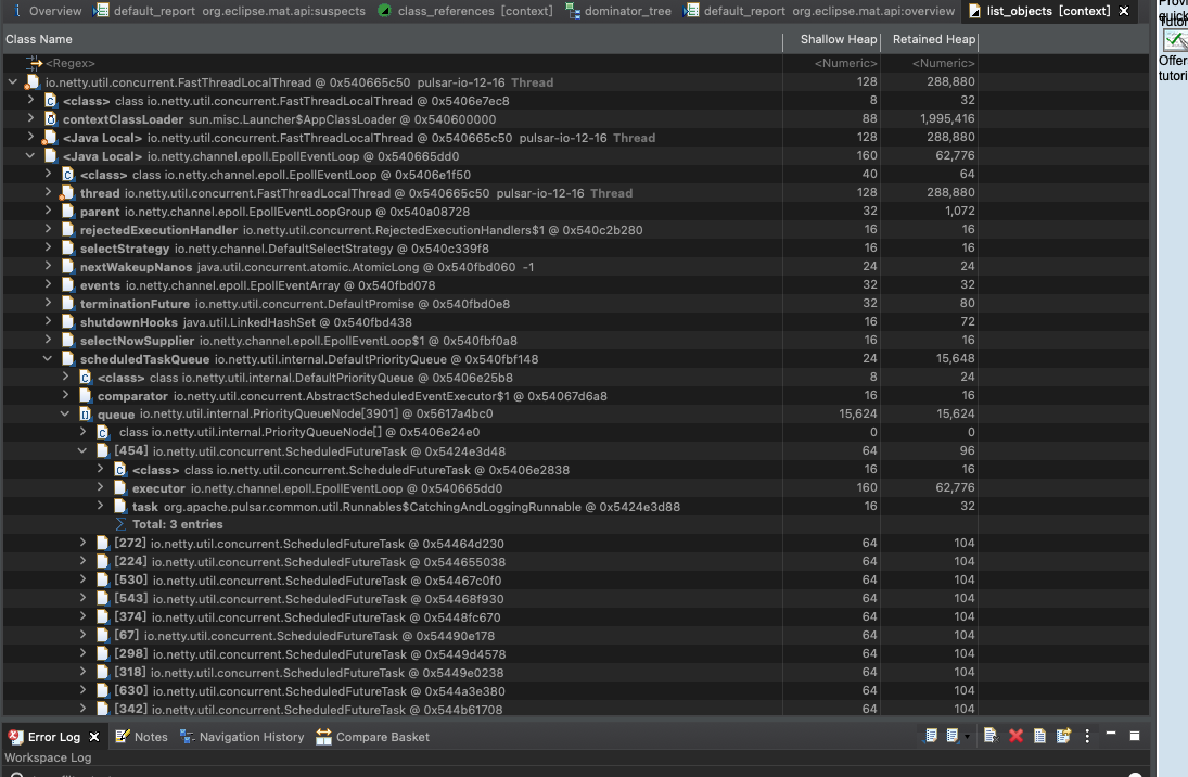[Bug] Broker's CPU remains high after some data buildup due to some application (consumer ...