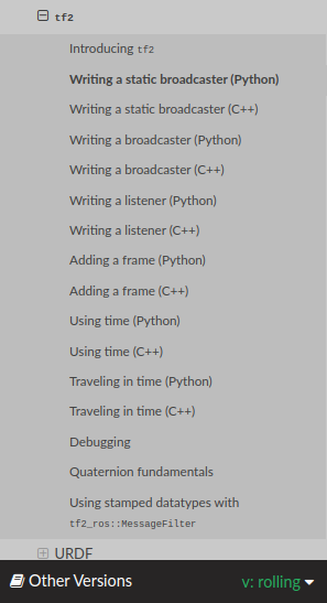 Unused Variable in TF2 Static Broadcaster Tutorial (Confusing) · Issue #3015 · ros2/ros2 ...