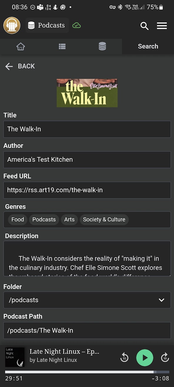 [Bug]: Can't add podcast via Android app, buttons hidden. · Issue #502 · advplyr/audiobookshelf ...