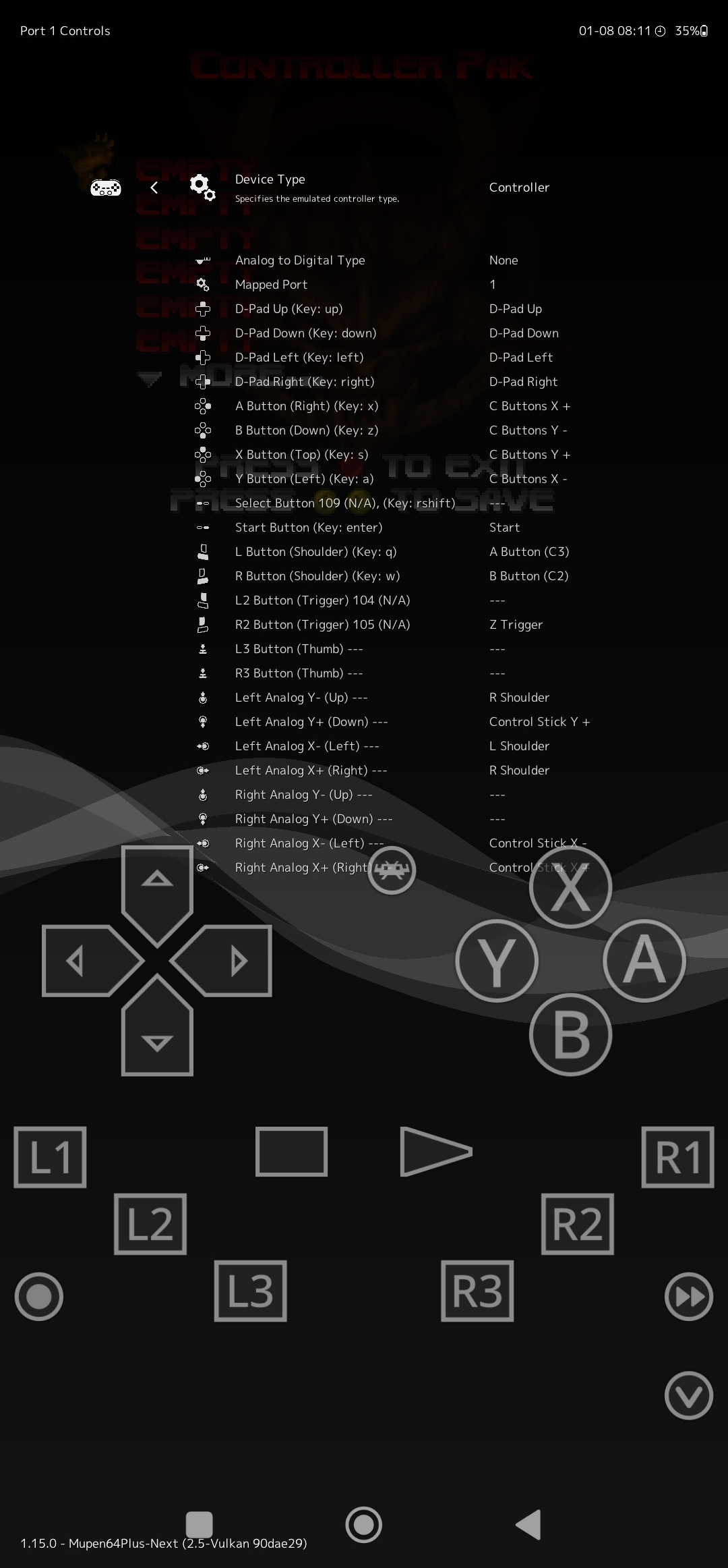 Can't save in Doom 64 (Retroarch Android) · Issue #498 · libretro/mupen64plus-libretro-nx · GitHub