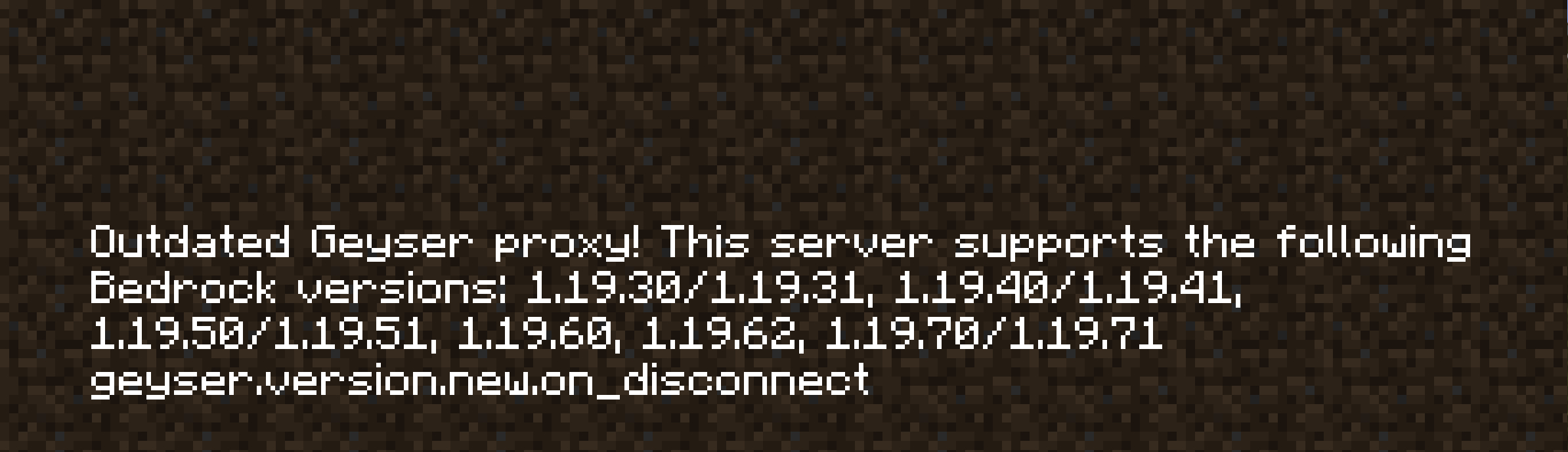 Geyser Proxy Version · Issue 3716 · Geysermc Geyser · Github